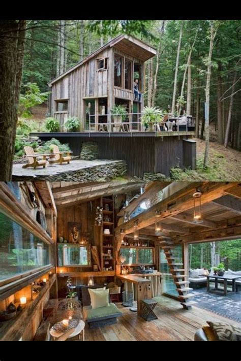 Tree House Tiny House Design One Room Cabins Loft Floor Plans