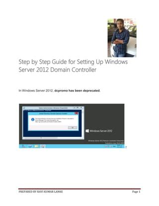 Step By Step Guide For Setting Up Windows Server Domain Controller