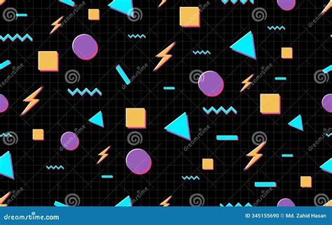 Graph Seamless Pattern Vector 157259822