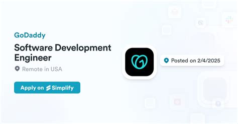 Software Development Engineer Godaddy Simplify Jobs