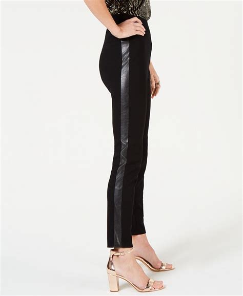 Inc International Concepts Inc Curvy Faux Leather Stripe Skinny