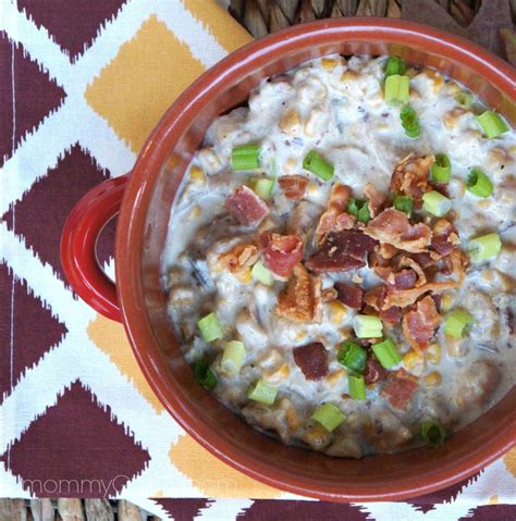 Slow Cooker Bacon Corn Chowder Soup Honey Lime