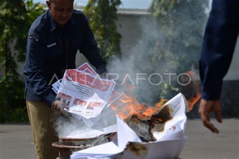 Pemusnahan Surat Suara Pemilu 2024 Antara Foto