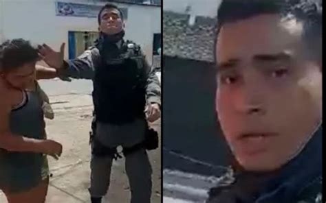 PM filmado agredindo mulher é afastado da Polícia Militar e responderá