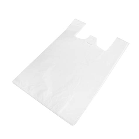 Maisi Ar Rokturiem Hdpe 450 210x640mm 30µm Balti Iepakojumā 50gab