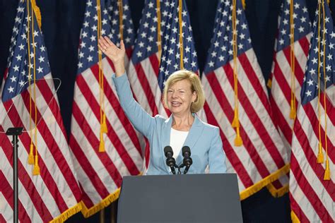 Tammy Baldwin Re Elected Wisconsin Senator Pledges To Work With Trump