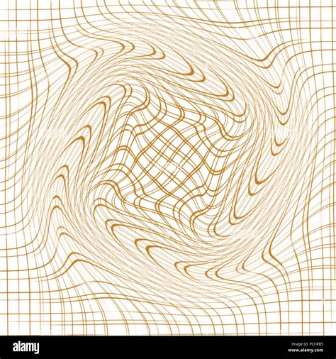 Fawn Beige Abstract Warped Grid Background Pattern Vector Illustration