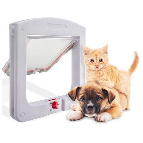 Porta Portinha De Passagem Pet Door P Gato Cachorro 4 Em 1 AB MIDIA
