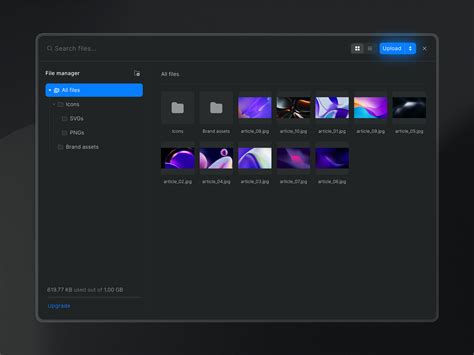 File Manager Ui By Ignas Lunėnas For Ycode On Dribbble