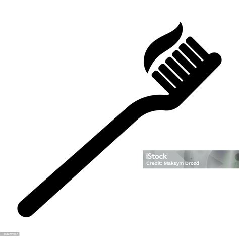 칫솔 아이콘입니다 스톡 벡터 흰색 배경에 고립된 벡터 일러스트레이션입니다 건강관리와 의술에 대한 스톡 벡터 아트 및 기타 이미지 건강관리와 의술 건강한 생활방식