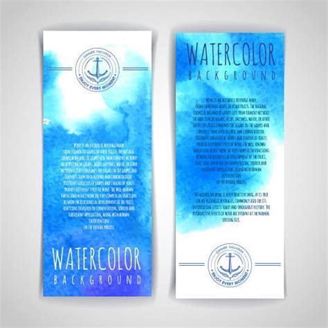 수채화 여름 여행 크리 에이 티브 배경 Eps Uidownload