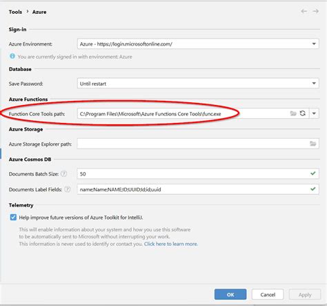 Getting Error Failed To Get Version Of Function Null In Intellij While Running Azure Function