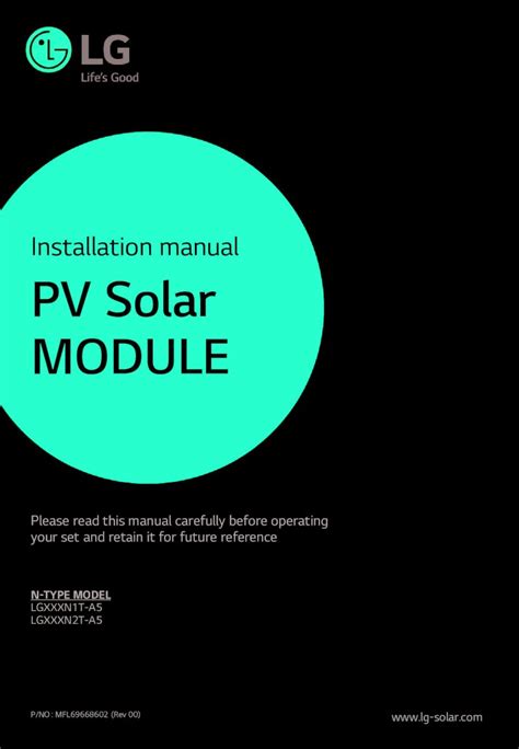 Pdf Installation Manual Pv Solar Module€¦ · Installation Between Laminate And Mounting