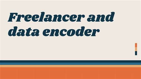 Freelancer And Data Encoder