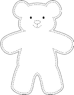 Easy Printable Easy Teddy Bear Pattern