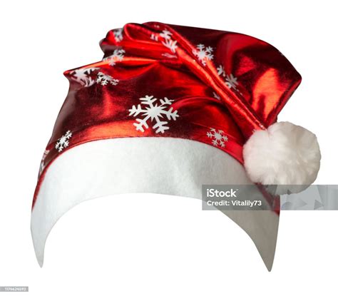 흰색 배경에 고립 된 산타 클로스 모자 크리스마스 에 착용 하는 산타 클로스 모자입니다 0명에 대한 스톡 사진 및 기타 이미지 Istock