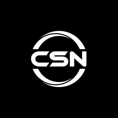 Csn Letter Logo Design In Illustration Vector Logo Calligraphy Designs For Logo Poster
