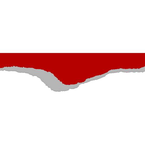Red Torn Paper With Transparent Background 32045984 PNG