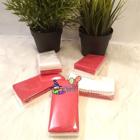Jual Kertas Krep Potong Merah Putih 17 Agustus Kertas Krep Dekorasi