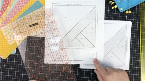 How To Foundation Paper Piece Scrappy Half Square Triangles Leila