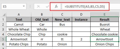 How To Use SUBSTITUTE Function In Excel
