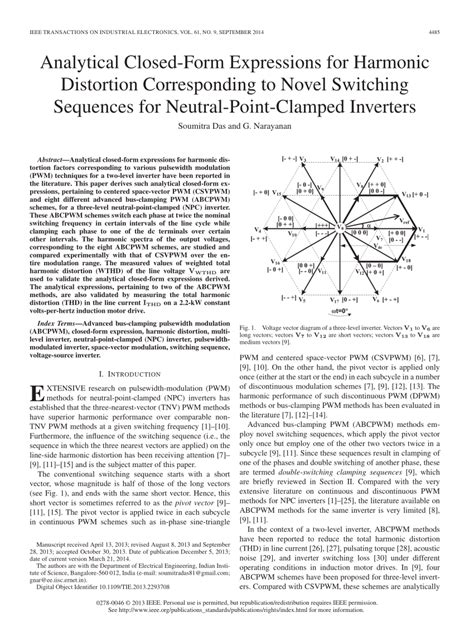 PDF Analytical Closed Form Expressions For Harmonic Distortion