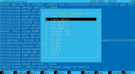 Ubuntu Midnight Commander その ファイル閲覧画面文字コードを指定する kledgeb
