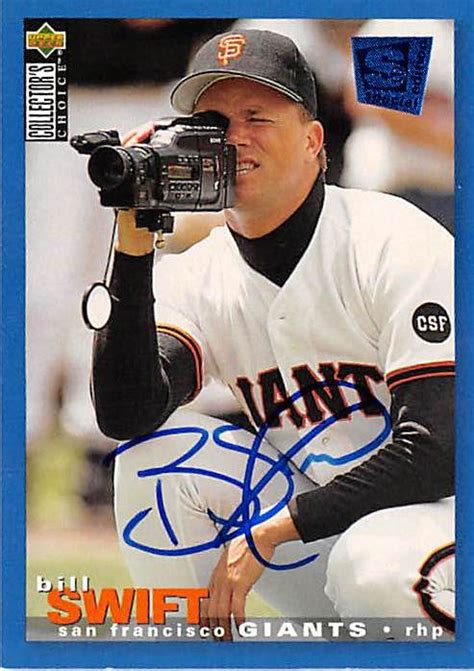 Bill Swift Autographed Baseball Card San Francisco Giants 1995 Upper