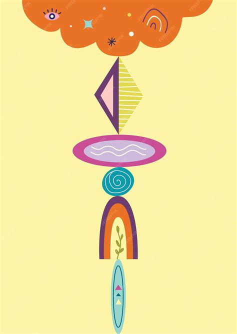 Premium Vector Colorful Shapes Dan Sparkles Elements Vector Illustration