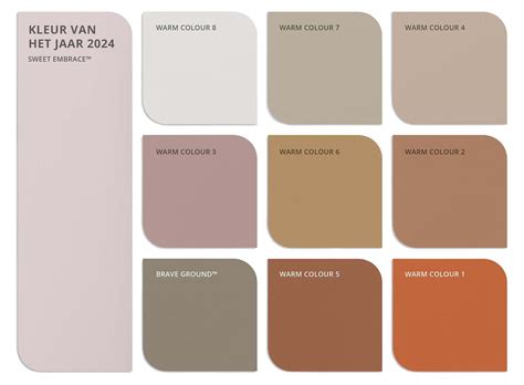 Flexa Kleurentrends 2024 Het Warme Kleurverhaal Warme Slaapkamer Warme Kleur Paletten Warme