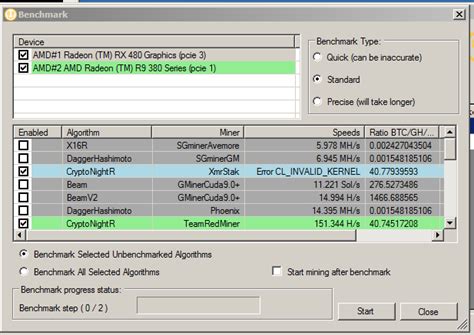 XMR Stak Benchmark Error Issue Nicehash NiceHashMiner GitHub