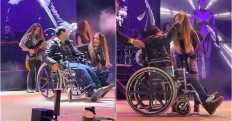 Así Fue El Momento En Que Belinda Subió Al Escenario A Su Fan En Silla