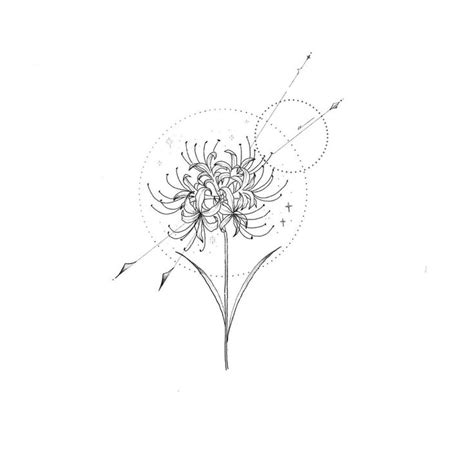 Spider Lily Tattoo Design