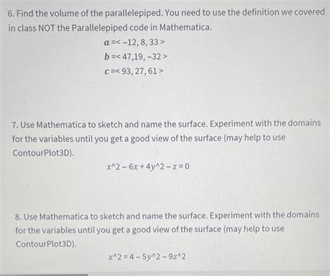 Solved Find The Volume Of The Parallelepiped You Need To Chegg