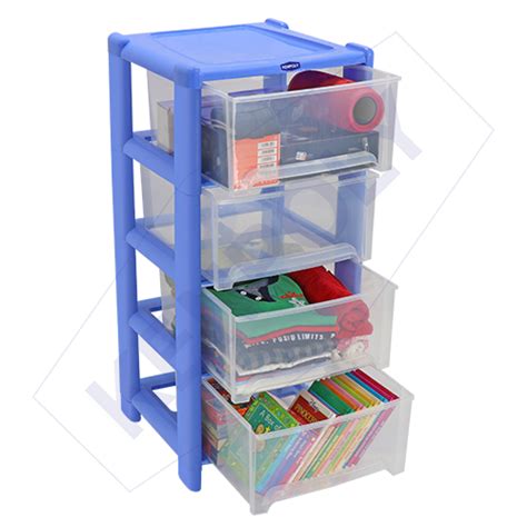 Kenpoly Small Multi Store 4 Stack Drawer Anko Retail