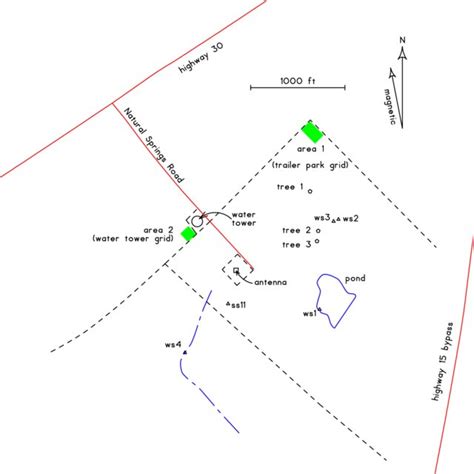The Two Survey Grids Detailed Geophysical Measurements Were Made In