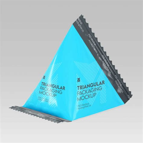 free triangular packaging mockup psd css author