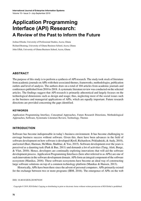 pdf application programming interface api research a review of the