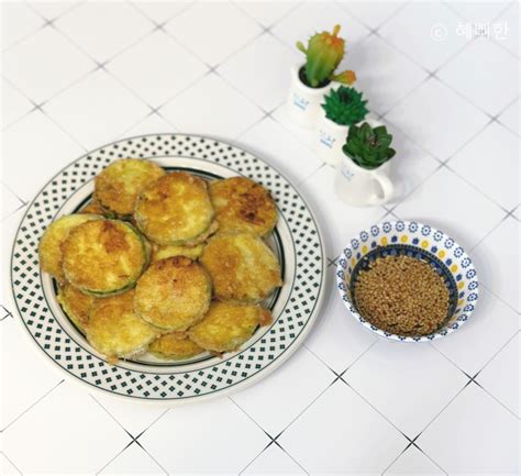 간단한 애호박전 만드는법 애호박요리 애호박부침개 호박전 간장 양념장 만들기 네이버 블로그