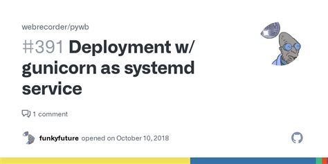 Deployment W Gunicorn As Systemd Service Issue Webrecorder Pywb GitHub