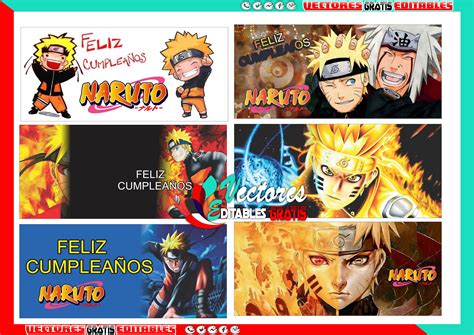 PLANTILLAS DE NARUTO EDITABLES