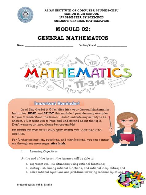 math111 module o2 pdf equations function mathematics
