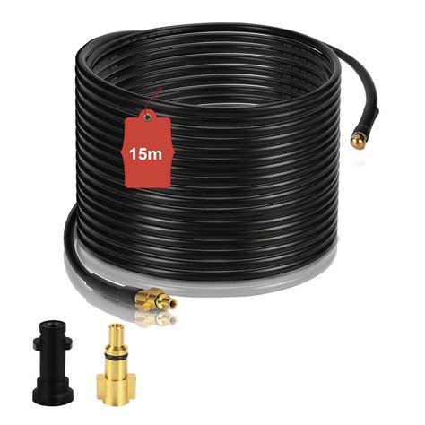 Tuyau pour nettoyeur haute pression Tuyau déboucheur flexible noir