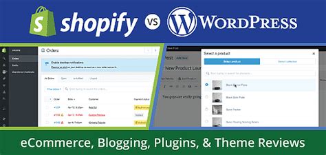 Shopify Vs Wordpress Ecommerce Blogging Themes Plugins