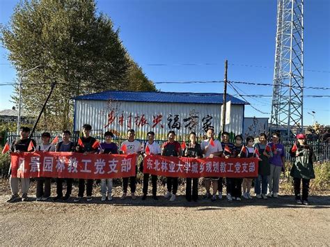 助力乡村振兴 园林学院师生墙绘扮靓美丽乡村 东北林业大学新闻网