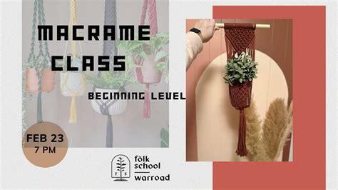 Macrame Class Visit Warroad Mn