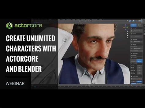 Free Video Create Unlimited Characters With Actorcore And Blender From