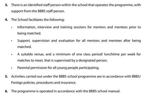 The Bbbs Schools Programme Model Core Features 1 Matches Are Of The