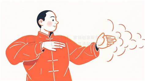 成年男性ai数字艺术 养生运动元素中国风成年男性传统服饰微笑挥手问候插画 Ai平面元素免费下载 Png格式 4096像素 编号71240073 千图网
