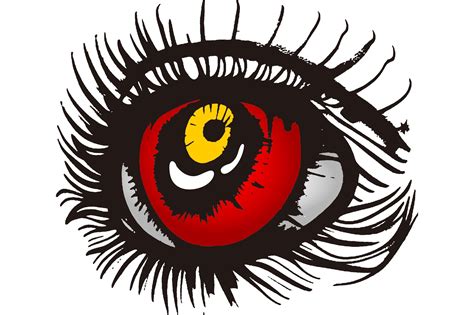 Red Eye Vector Art Graphic By Arief Sapta Adjie Ii · Creative Fabrica